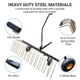 60" Tow Behind Dethatcher for Lawn Tractors & ATVs, 24 Heavy-Duty Steel ...