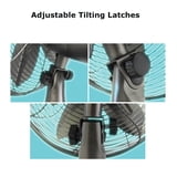 Optimus F-6212 Powerful 3 Speed 12" Portable Retro Oscillating Table ...