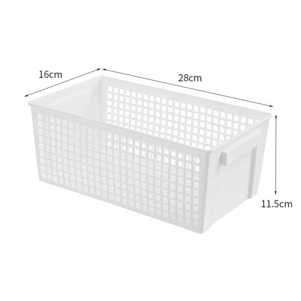 Desktop Storage Basket Snack Storage Hollow Rectangular Storage Basket ...