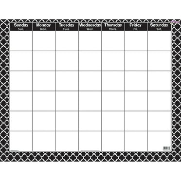 Trend, TEPT1170, Large Wipe-Off Blank Calendar Chart, 1 Each - Walmart.com