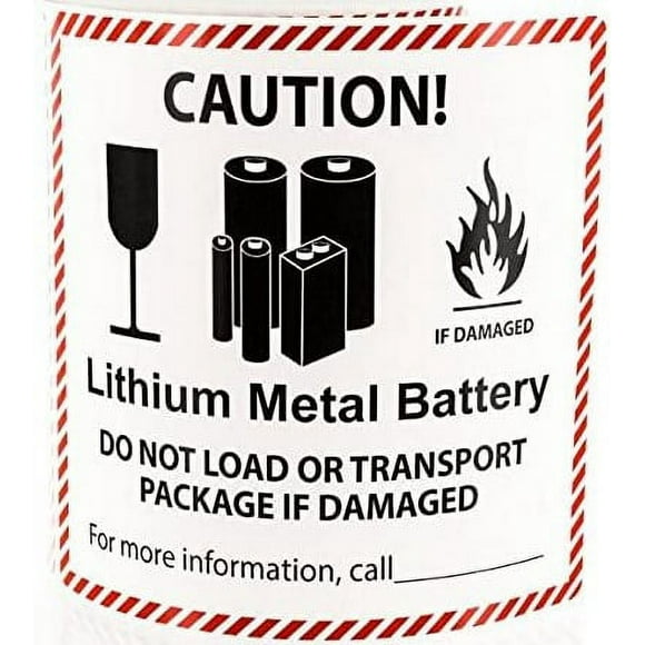 Lithium Battery Warning Label