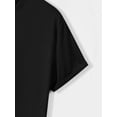 Black Plus-size Casual T-shirt- Features Striking Text That Reads "The ...