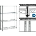Dkelincs 4 Tier Metal Wire Shelving Unit 1000 lbs Capacity Adjustable ... Dkelincs 4 Tier Metal Wire Shelving Unit 1000 lbs Capacity Adjustable ...