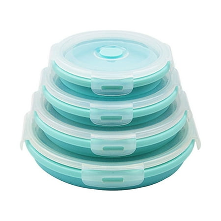 MAOWAPLG Silicone Food Storage Containers-Prep/Storage Bowls With Lids ...