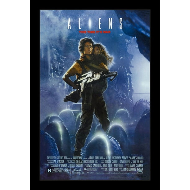 ALIENS - 11x17 Framed Movie Poster - Walmart.com