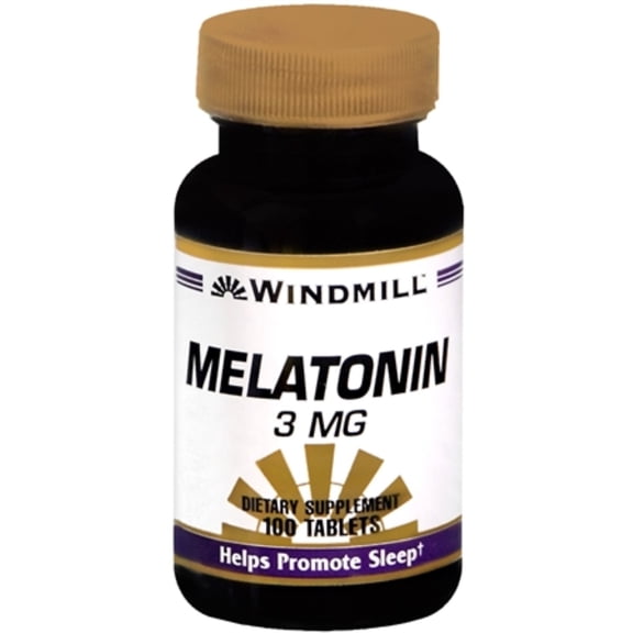 Windmill Melatonin 5 mg Tablets 60 Tablets (Pack of 3) - Walmart.com