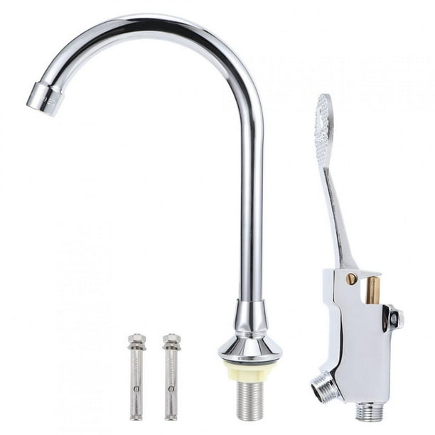 G1/2in Pedal Type Single Cold Copper Water Faucet Foot Operated Water ...