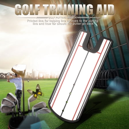Sonew Golf Putting Training Aid Alignment Mirror Rail Practice Putting ...