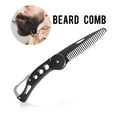 Amerteer Stainless Steel Beard Comb Men's Hair, Beard and Mustache ...