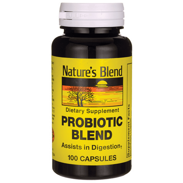 Nature's Probiotic Blend Capsules, 100 Count - Walmart.com - Walmart.com