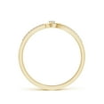 Angara Ring - Diamond Promise Ring for Women in 14K Yellow Gold - April ...