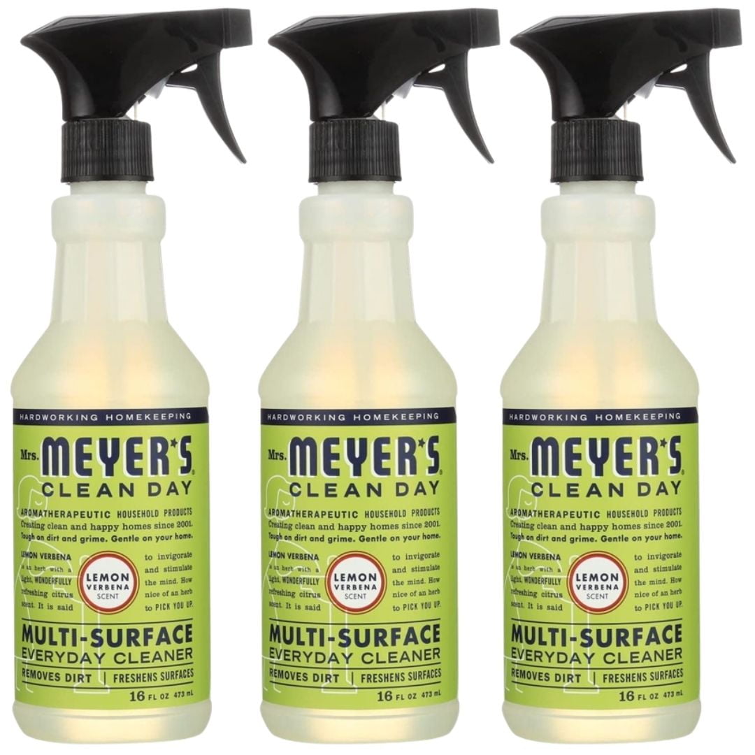 Mrs. Meyer's Clean Day Multi-Surface Cleaners, Lemon, 16 Fluid Ounce, 3 ...