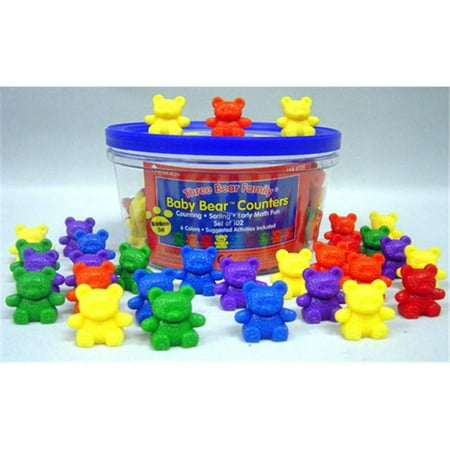 LEARNING RESOURCES LER0729 COUNTERS BABY BEAR 6 COLORS 102-PK | Walmart ...