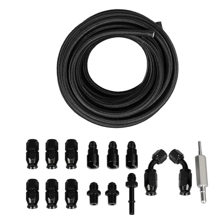Fuel Hose Fitting Adapter Kit, Heat Flexible 6AN 3/8in Fuel Line ...