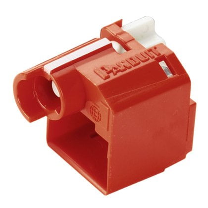 Panduit Lock-In Device - Outlet port lock kit - red - Walmart.com