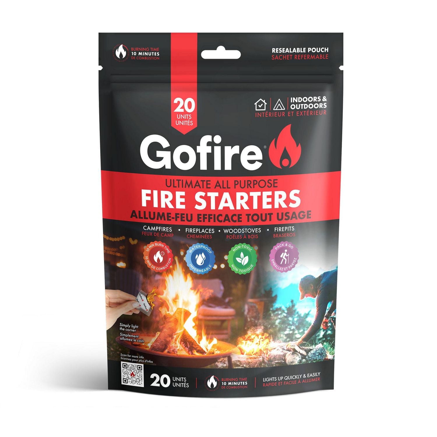 GoFire 20 Pack Firestarter, GoFire Firestarter 20 Pack - Walmart.ca