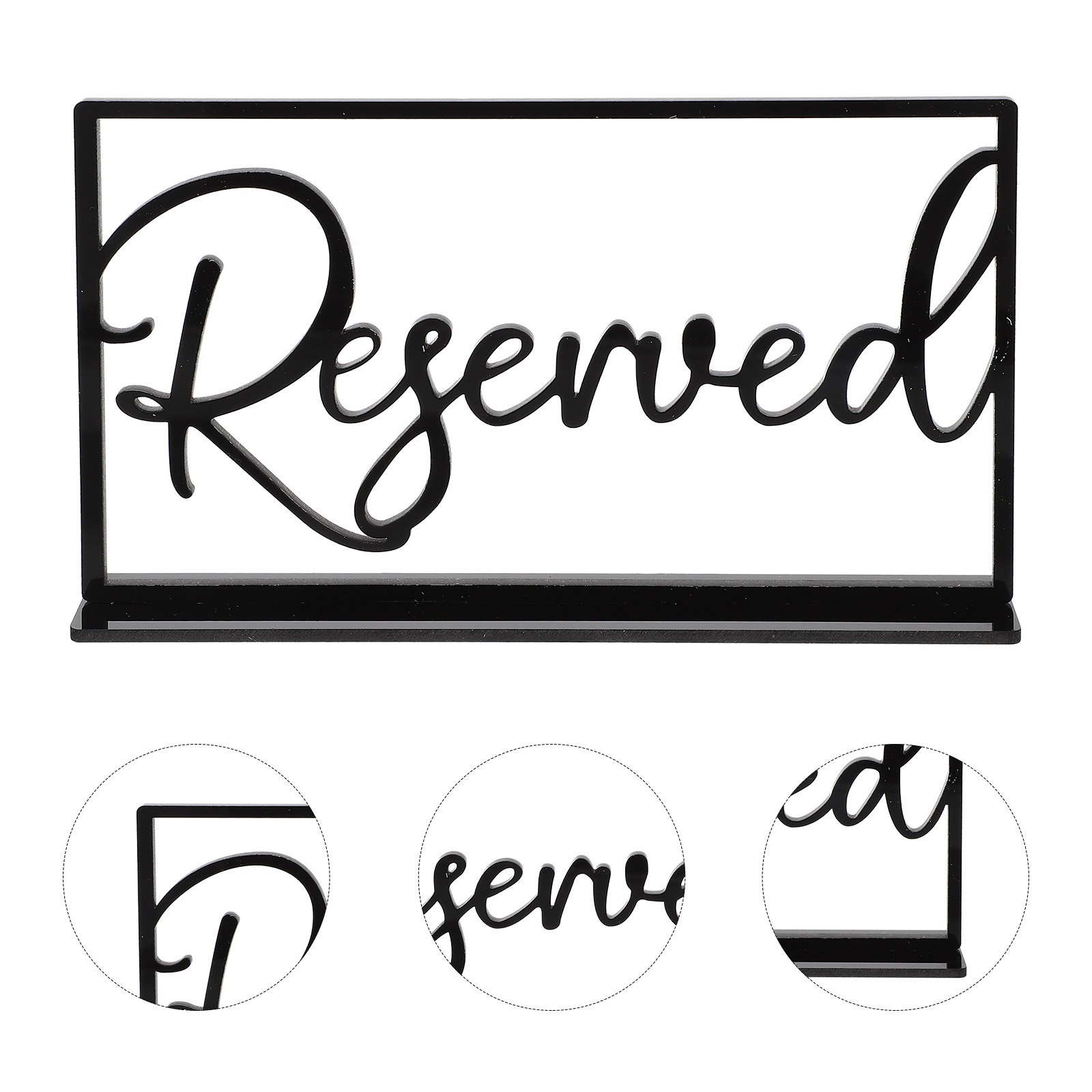 Reserved Seating Sign