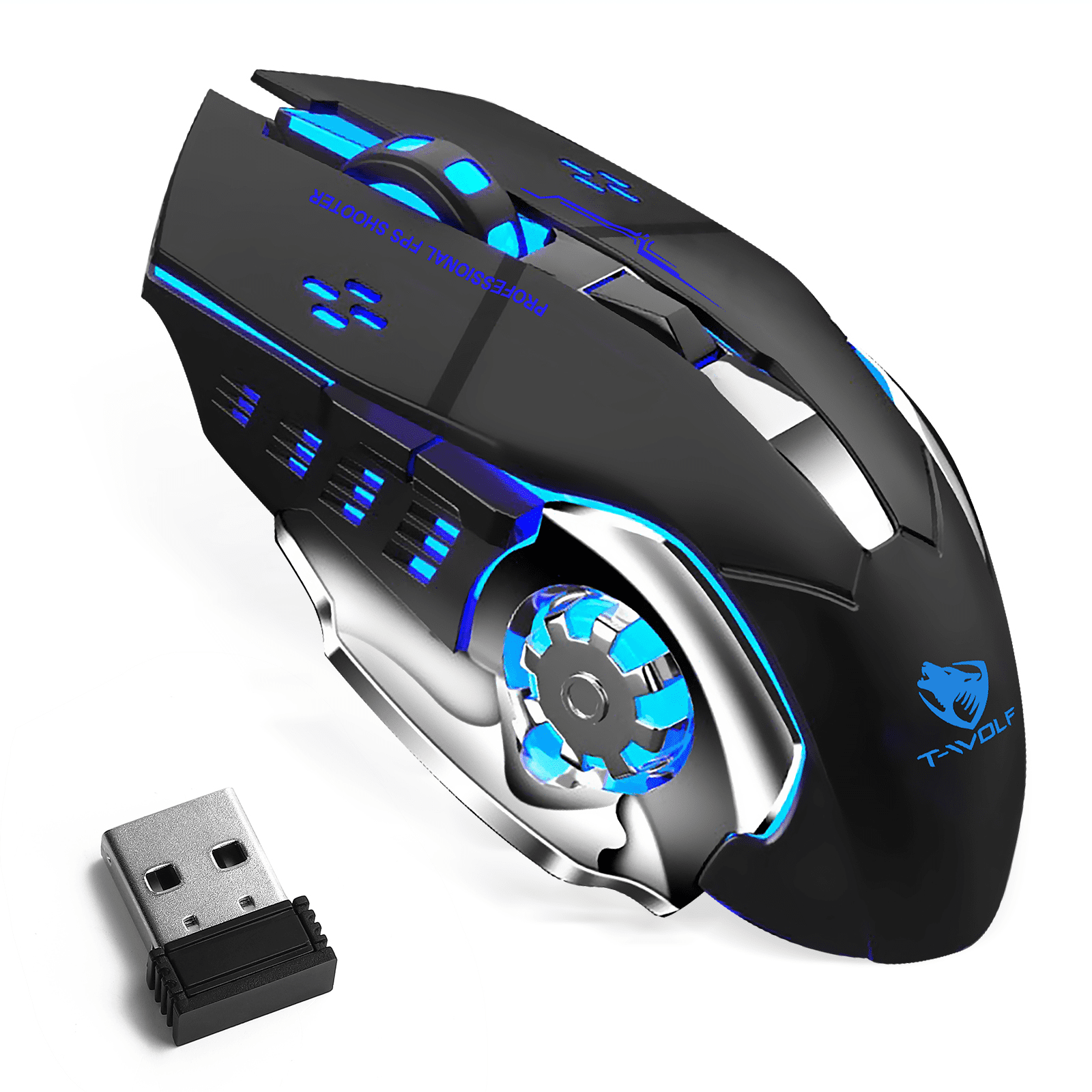 UrbanX Rechargeable Wireless Mouse Multi-Device (Tri-Mode:BT 5.0/4.0+2 ...