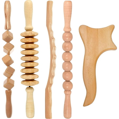 IYEFENG Accessories Maderotherapy Anti Cellulite Massager Set Wooden ...