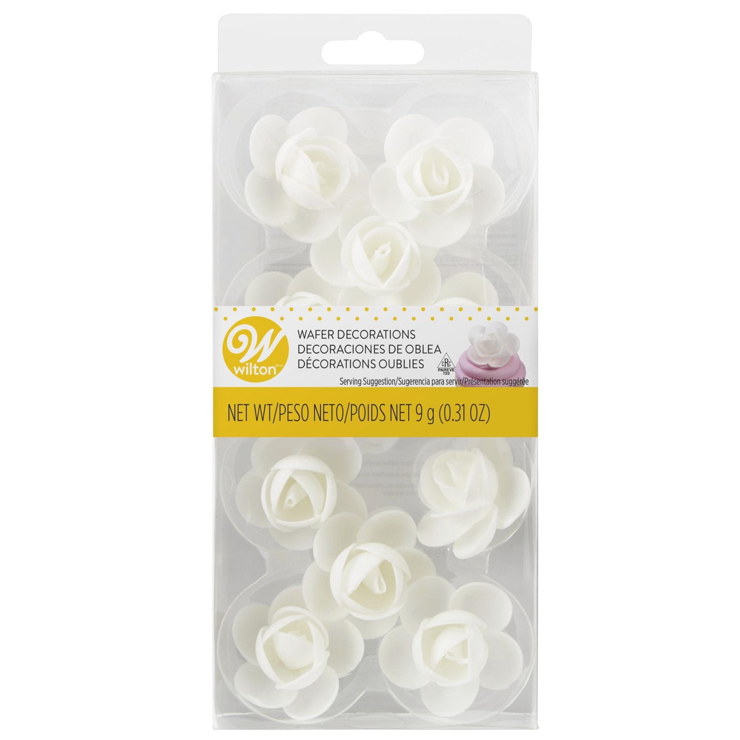Click here for Wilton White Rose Wafer Decorations 0.35 Oz prices