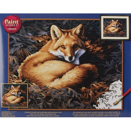 Paint Works Paint By Number Kit 20"X16"-Sunlit Fox | Walmart Canada