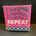 Slant Cocktail Napkins - CAFFEINE, CARPOOL, COCKTAILS, REPEAT - Walmart.com