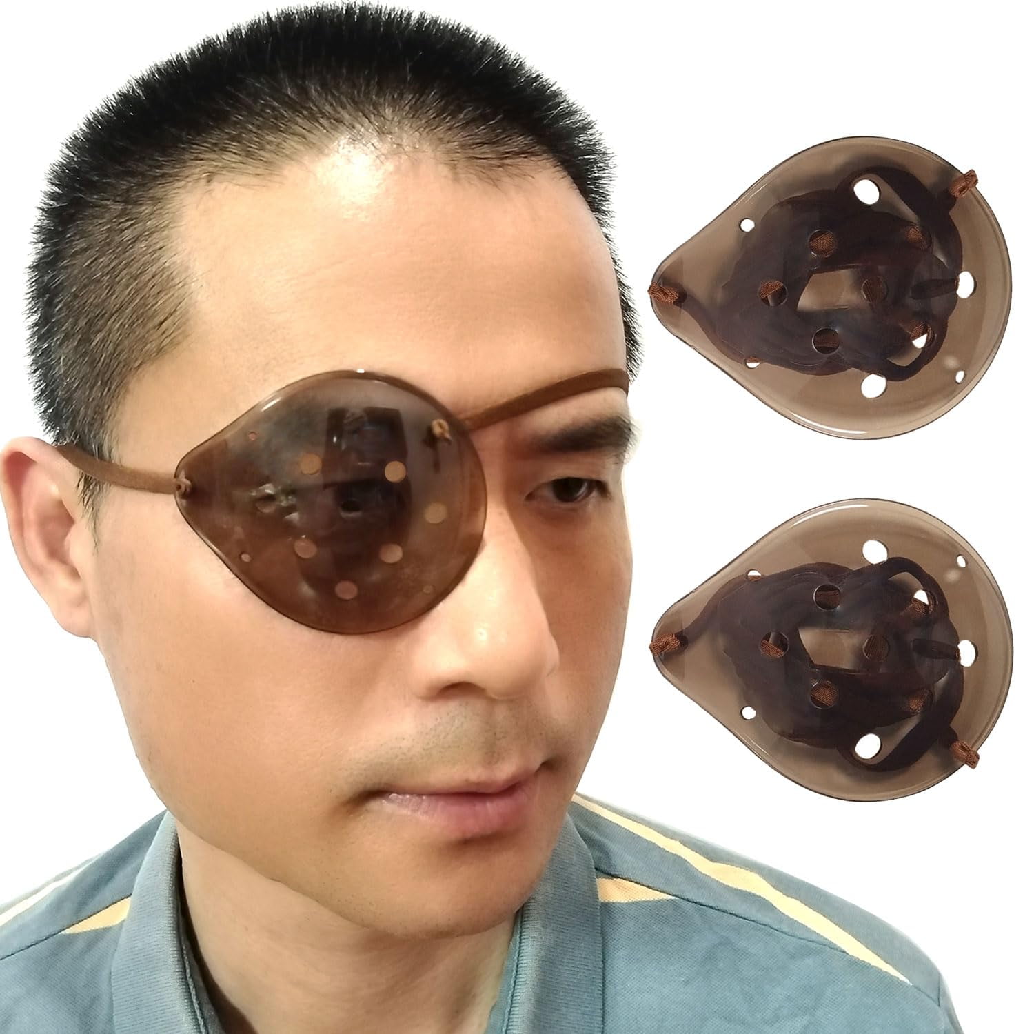 FSJLT 2pcs Clear Eye Shield After Cataract Surgery,Tawny Eye Patch ...