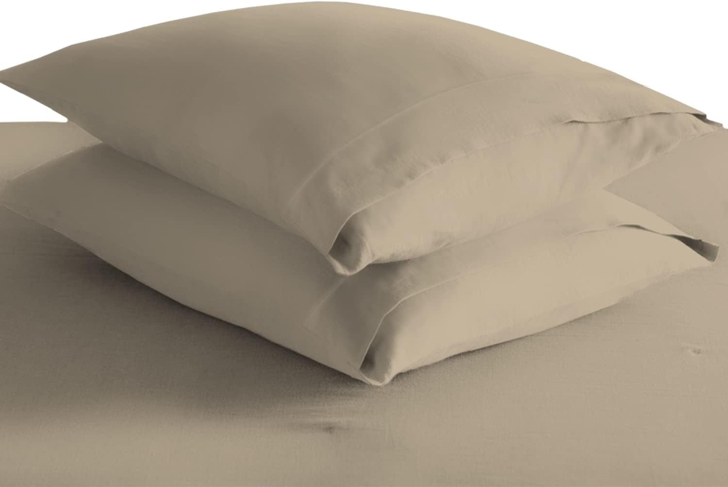 Pizuna 400 Thread Count Cotton Envelope Pillow Cases Queen Size 2 Pack