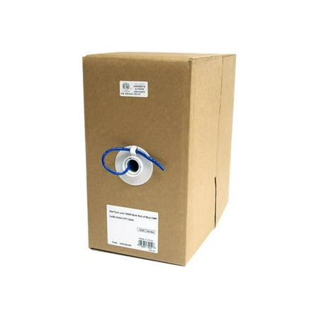 StarTech.com 1000ft CAT5e Ethernet Cable - Blue - Bulk Roll - Solid UTP ...