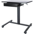 Clatina Adjustable Laptop Desk with Wheels & Drawer, 28x18.9 inch ...