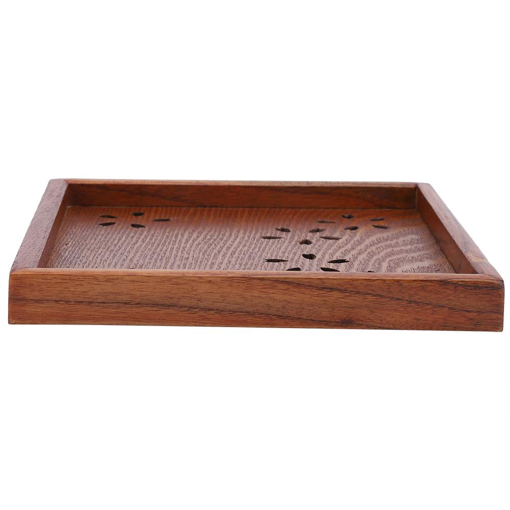Rdeghly Traditional Wooden Tea Plate Coffee Fruits Snacks Serving Tray ...