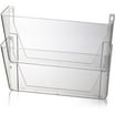 Storex Letter-size Wall Pocket, Plastic File Organizer, Clear, 1-Pack ...