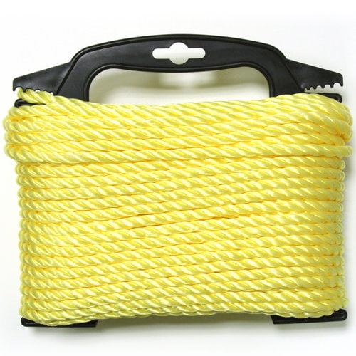 1/4" Polypropylene Twisted Rope - Walmart.com