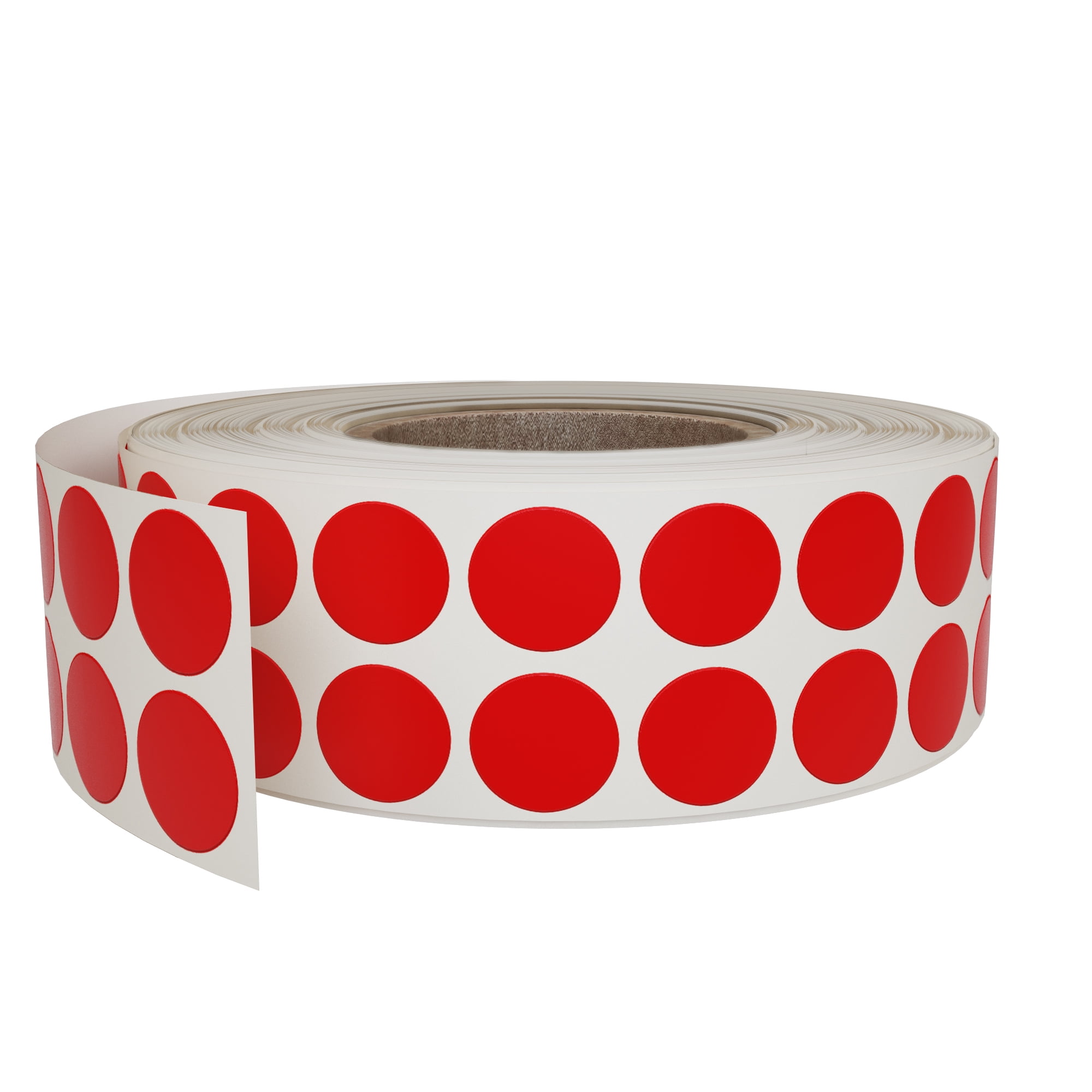 Royal Green Red Dots Stickers with Writable Surface - Sticker Labels ...