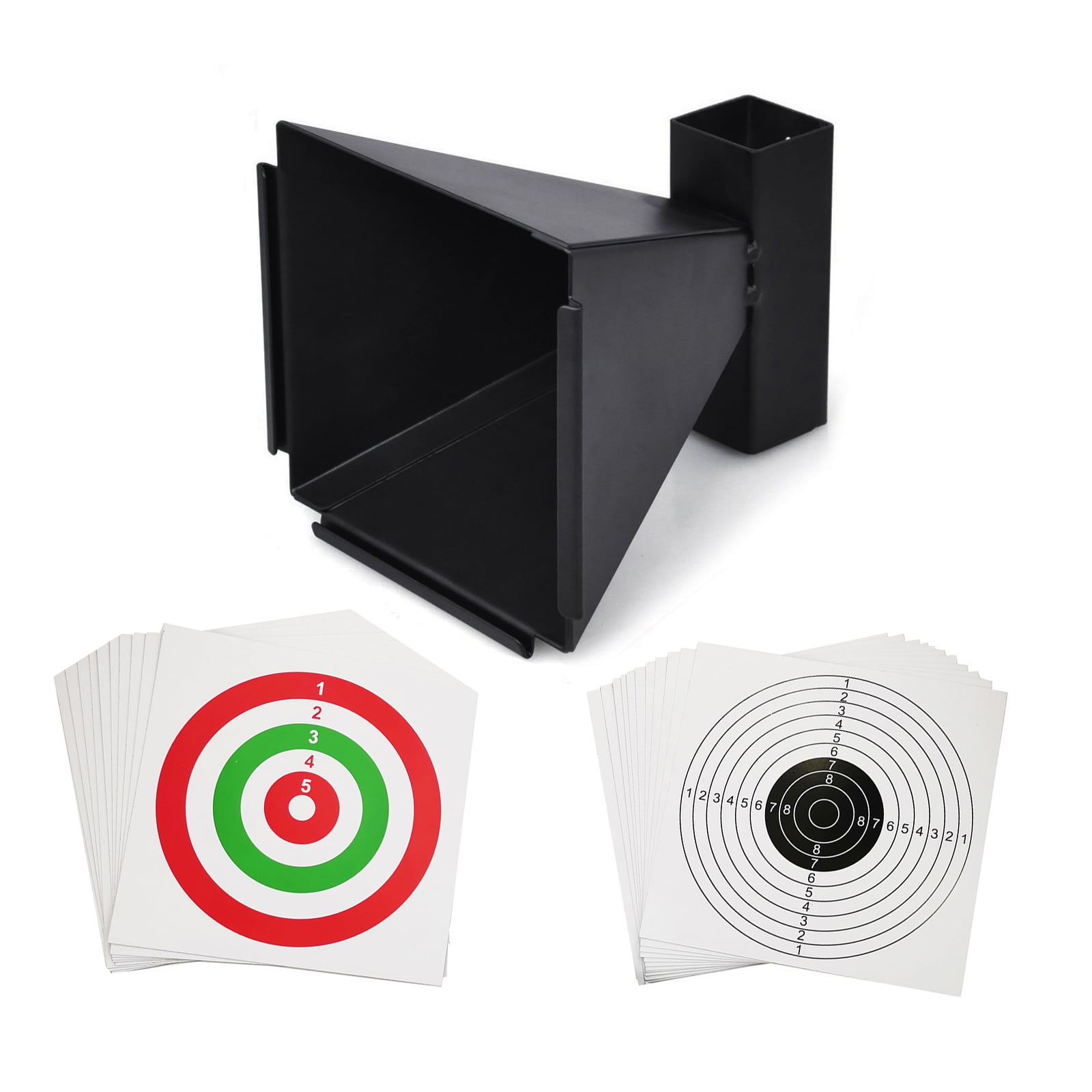 Atflbox 6.7 Inch BB Gun Trap with 20pcs Paper Target Shooting Target ...