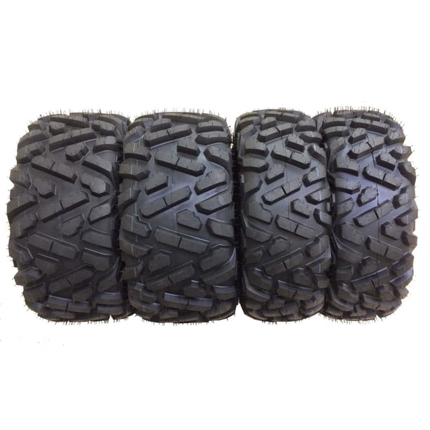 Set of 4 New ATV Tires AT 27x10-12 Front & 27x12-12 Rear /6PR P350 ...