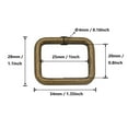 Fenggtonqii Metal Rectangle Ring Buckles Square Strap Webbing Belt ...