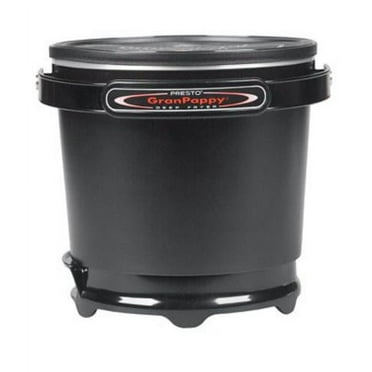 Gran Pappy 1500W Electric Deep Fryer with Non-Stick Inside & Out, Gray ...