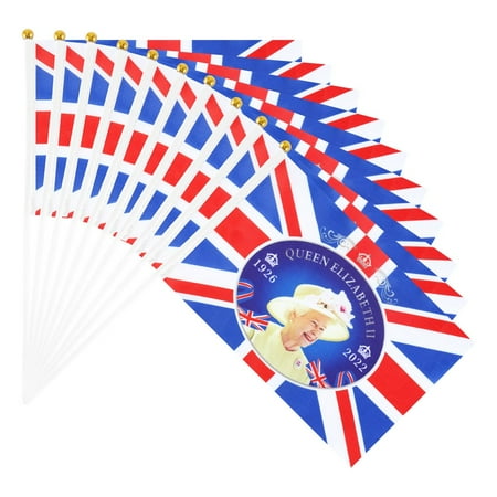 10pcs 14*21cm Flags England Queen Flag UK Flying Flag Britain United ...