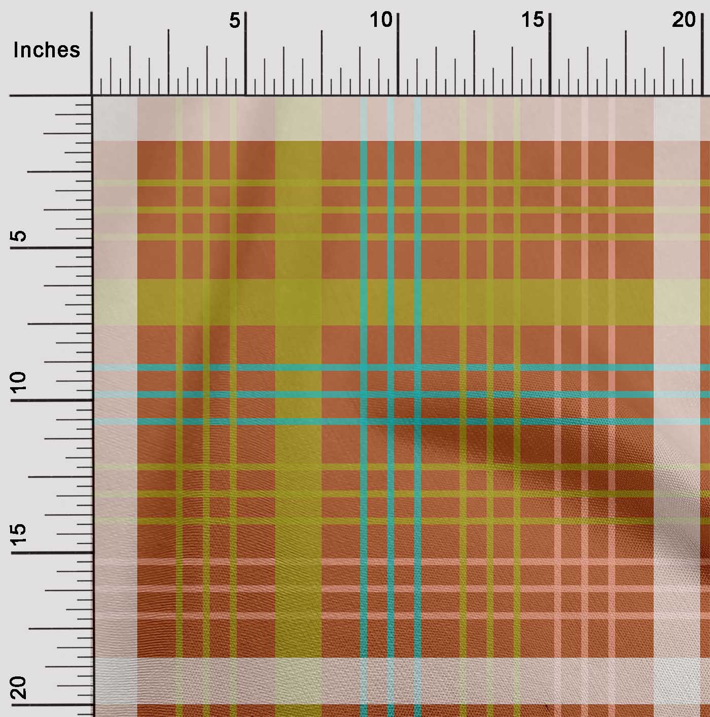 oneOone Cotton Silk Fabric Madras Check Print Fabric By The Yard 42 ...