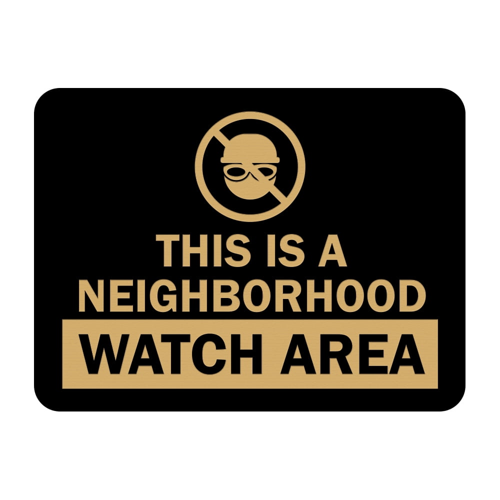 Signs ByLITA Classic Framed This Is a Neighborhood Watch Area Sign ...