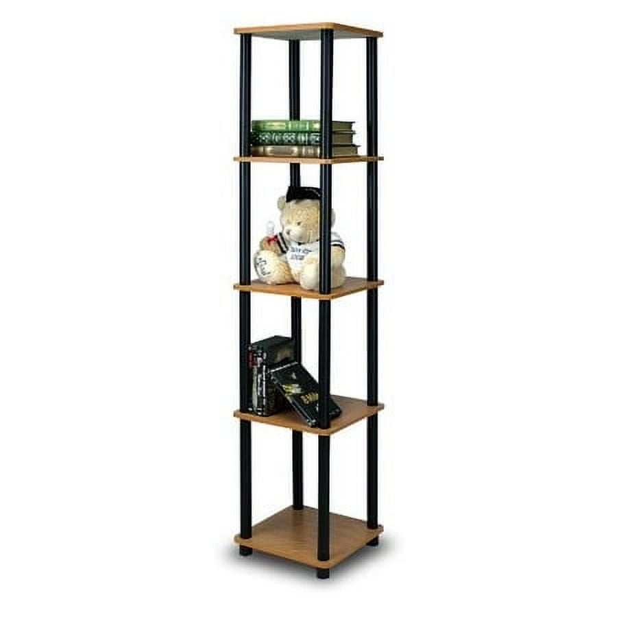 Click here for Furinno 99132lc/Bk Turn-N-Tube 5-Tier Corner Squar... prices