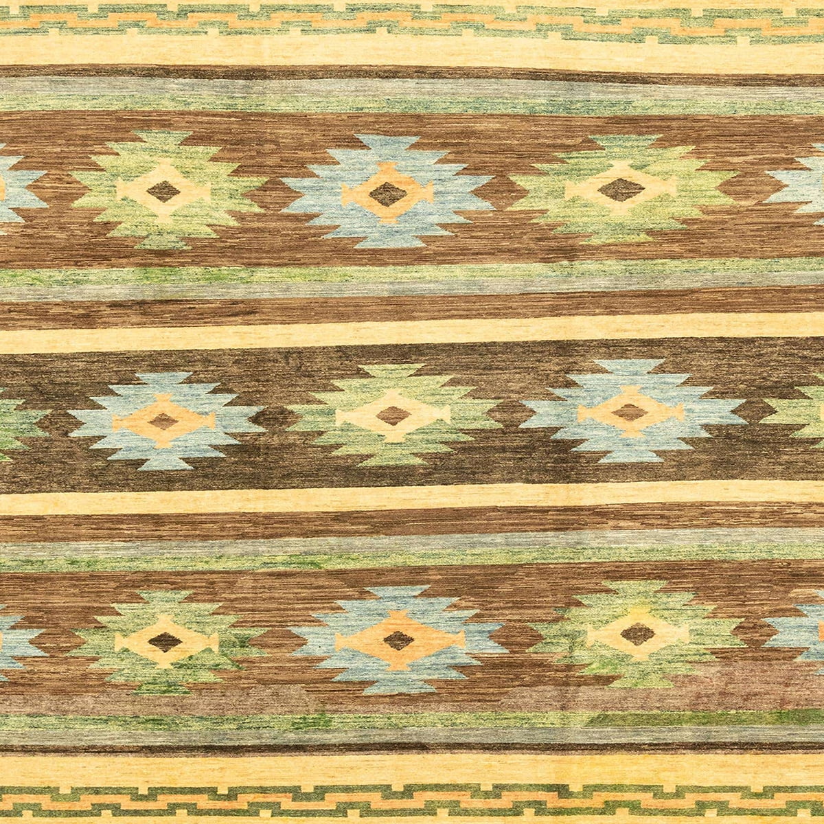 Ahgly Company Indoor Square Abstract Chrome Gold Yellow Abstract Area ...