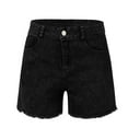 Ssaavkuy Womens Summer Jean Shorts High Waisted Stretchy Denim Shorts