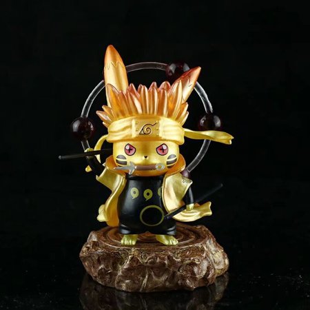 17pcs Anime Pikachu COS NARUTO Uchiha Obito Madara Senju Hashirama ...