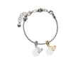 Delight Jewelry Acrylic Small Disc Imitation Pearl - Silver-tone Rope ...
