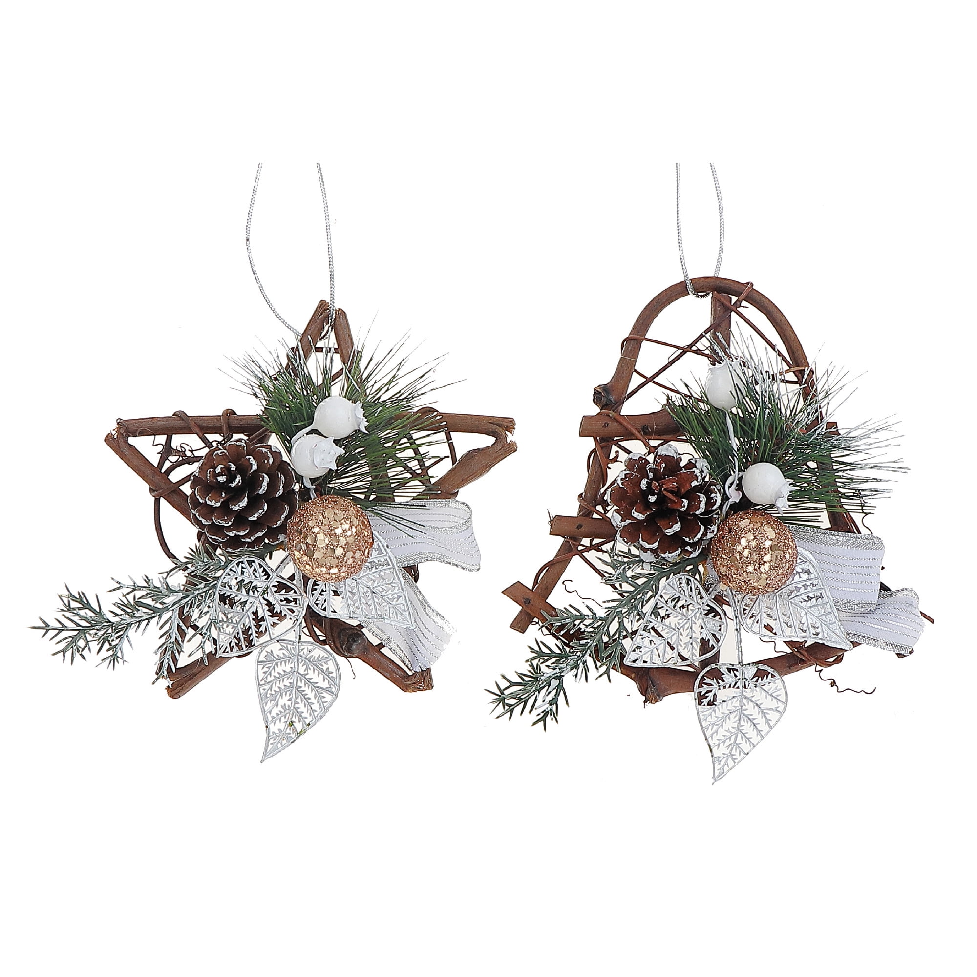 Click here for Ih Casadécor 6 Rattan With Pine Cone Hanging Décor... prices