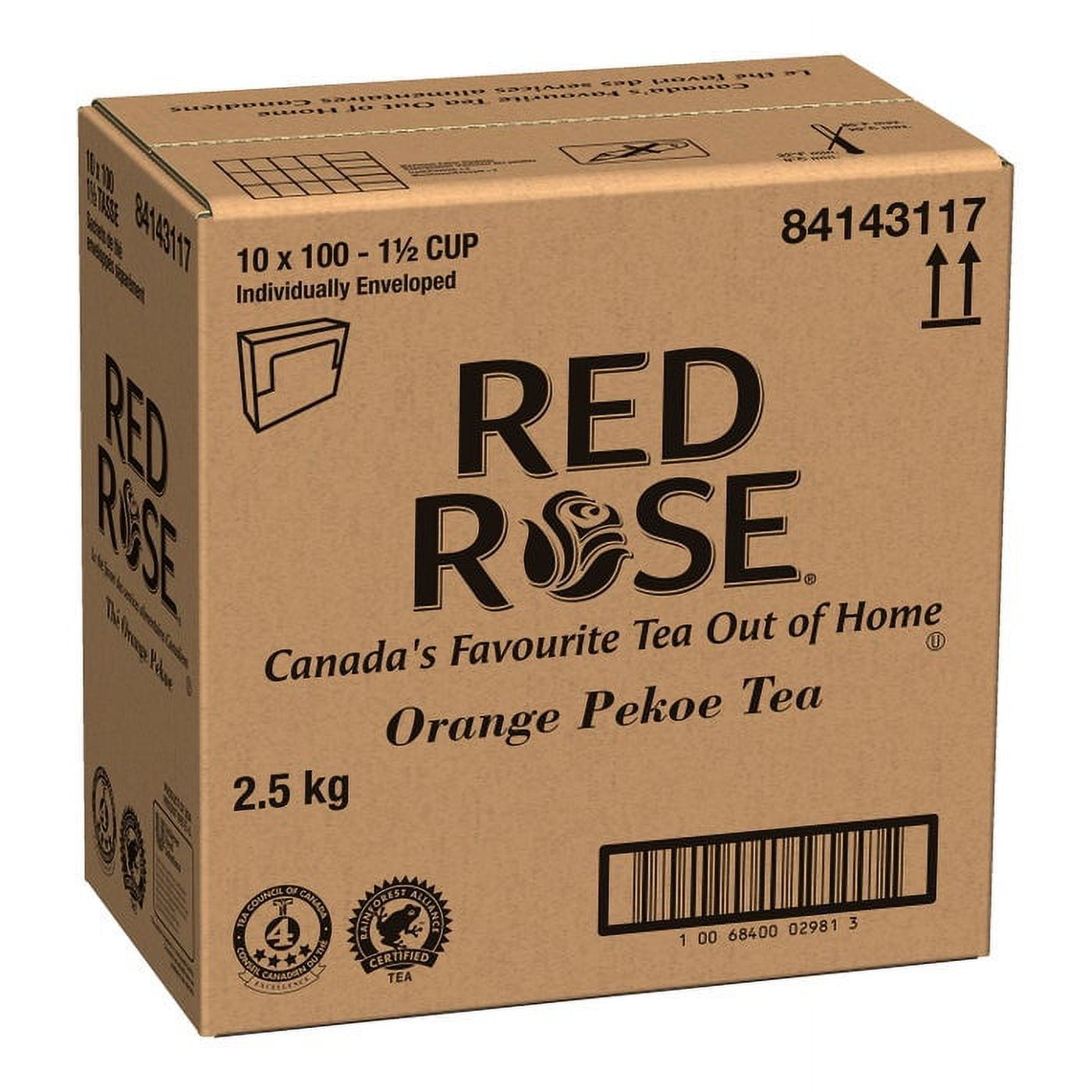 Click here for Red Rose Tea Bags Orange Pekoe Case [10x100 Ct] 7.... prices
