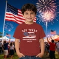 Boys 250 Anniversary USA Shirt Shirt Vintage US Map Patriotic Short ...