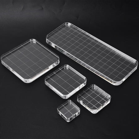 Rubber Block Rubber Plate Block Stamping Block With Grid 5 Pcs Rubber ...